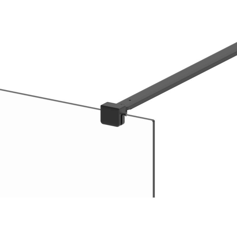 Perete dus walk-in Sensea Remix, 8 mm, 90 x 200 cm, profil negru