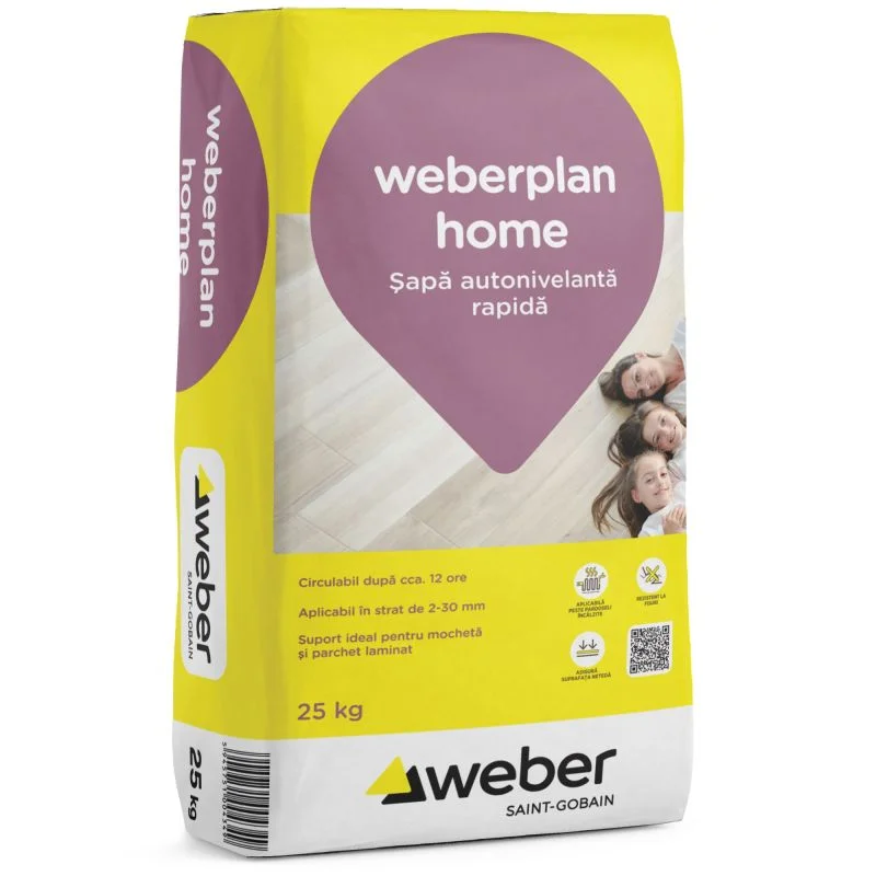 Sapa autonivelanta rapida Weberplan Home, 25 kg