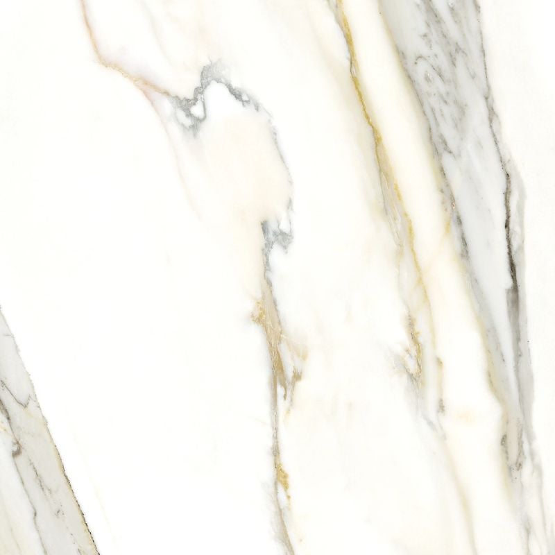 Gresie interior, 45 x 45 cm, Cesarom Calacatta Oro, aspect marmura, alb ...