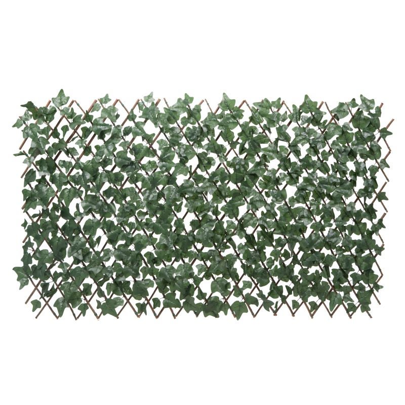 Gard viu artificial din frunze iedera, 100 x 200 cm, verde