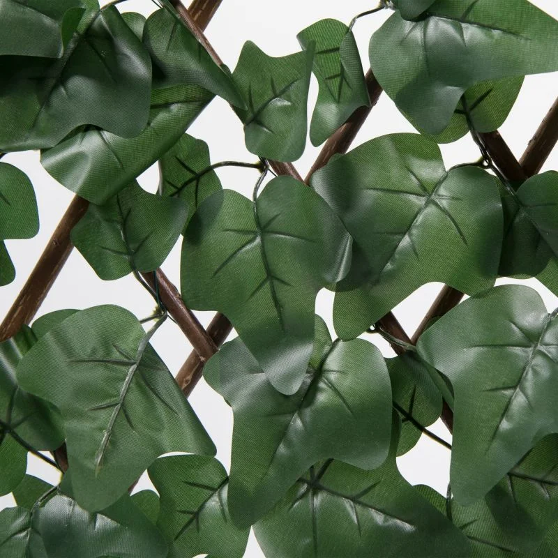 Gard viu artificial din frunze iedera, 100 x 200 cm, verde