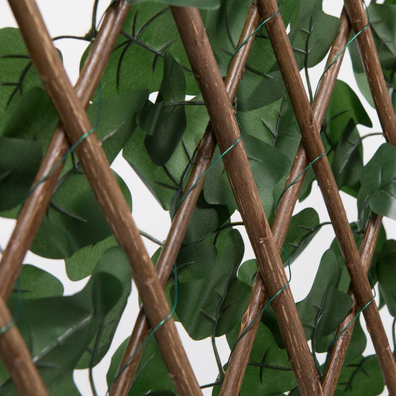 Gard viu artificial din frunze iedera, 100 x 200 cm, verde