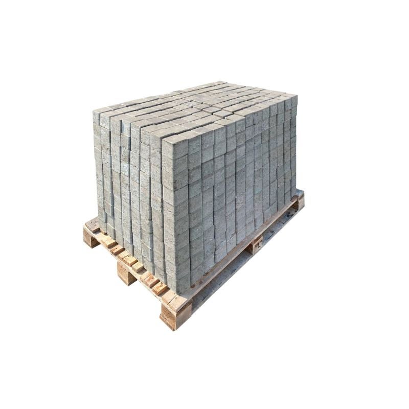 Cub delimitare grila, beton, 84 x 84 x 80 mm, gri ciment