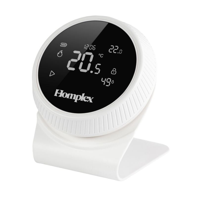 Termostat digital smart, wireless, Homplex NX1, programabil, alb
