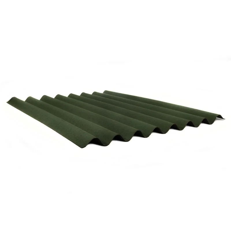 Placa ondulata Onduline Easyline, bitum, 1000 x 760 x 2.60 mm, verde ...