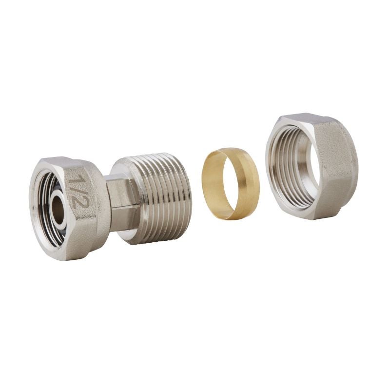 Racord robinet radiator, 1/2', pentru teava cupru Ø18mm, Equation