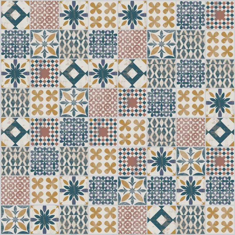 Parchet SPC 4.5 mm, Artens Bahia, multicolor, rezistent la apa