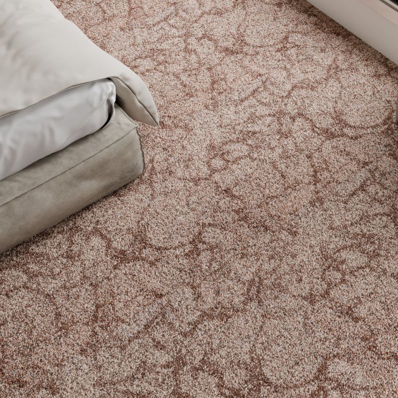 Mocheta Marble,latime rola 4 m, fir buclat, maro, trafic mediu