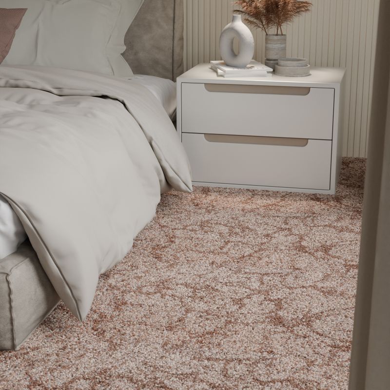 Mocheta Marble,latime rola 4 m, fir buclat, maro, trafic mediu