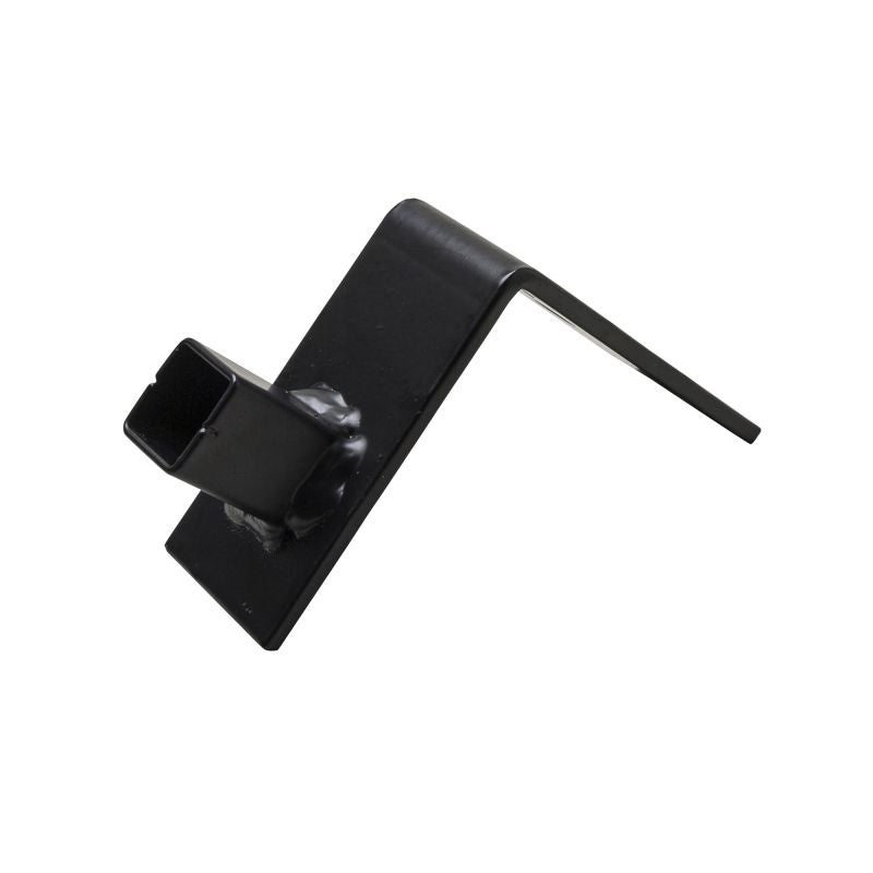 Conector teava patrata, otel, 25 x 25 mm, fixare fatada, neagra