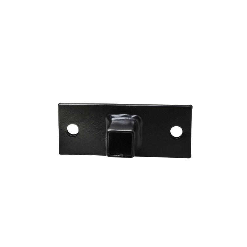 Conector teava patrata, otel, 25 x 25 mm, fixare perete, neagra