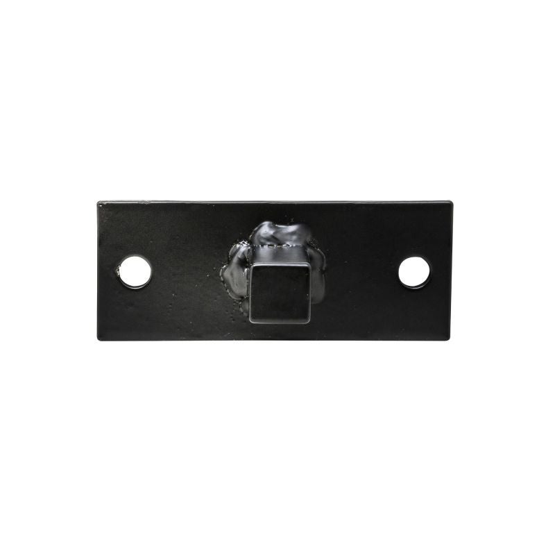 Conector teava patrata, otel, 20 x 20 mm, fixare perete, neagra