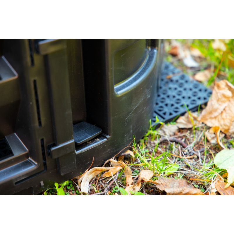 Compostor gradina, Geolia, extensibil, plastic, 600 L, negru