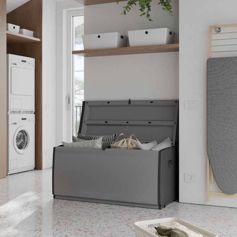 Lada plastic Spaceo, 57 x 120 x 54 cm, gri