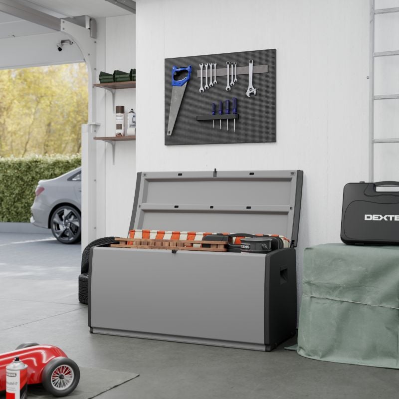 Lada plastic Spaceo, 57 x 120 x 54 cm, gri