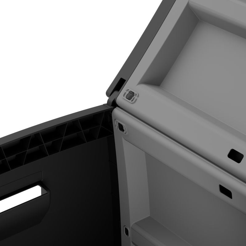 Lada plastic Spaceo, 57 x 120 x 54 cm, gri