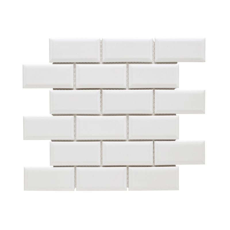 Mozaic din ceramica 28.8 x 29.25, Artens Metro, alb