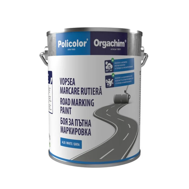 Vopsea pe baza de solvent Deko, pentru marcaj rutier, alb, aspect mat ...