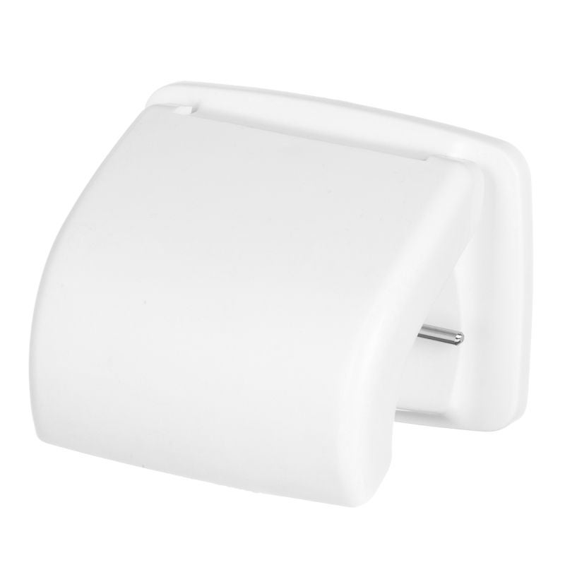 Suport hartie igienica Sensea Easy, din plastic, fixare prin gaurire ...