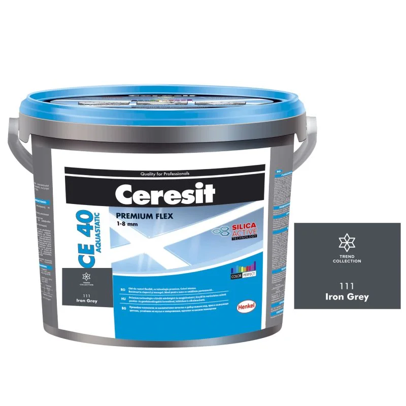 Chit de rosturi praf gresie si faianta Ceresit CE 40 Iron Grey ...