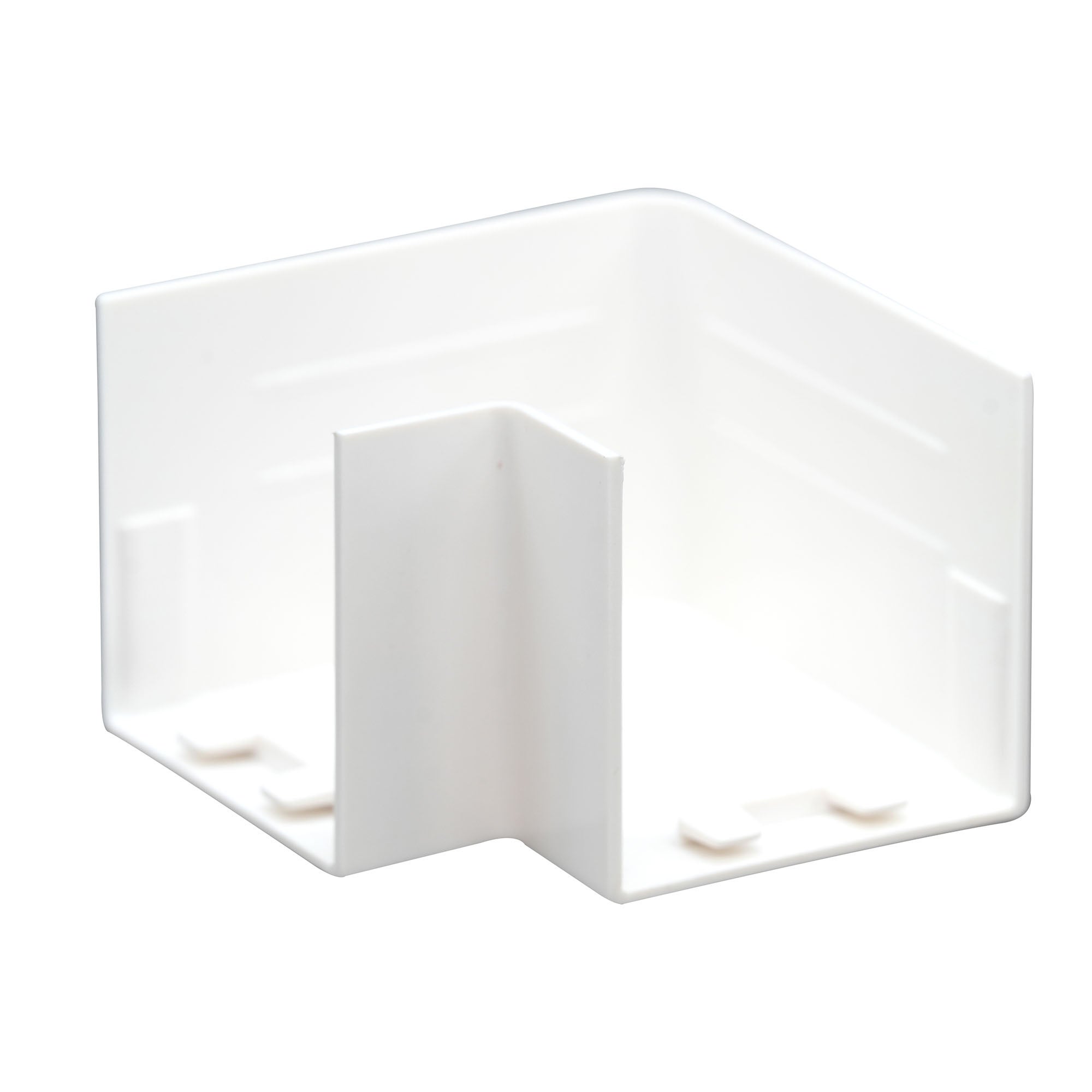 Cot plan pentru canal cablu, 100 x 40 mm, alb (set 2 buc)