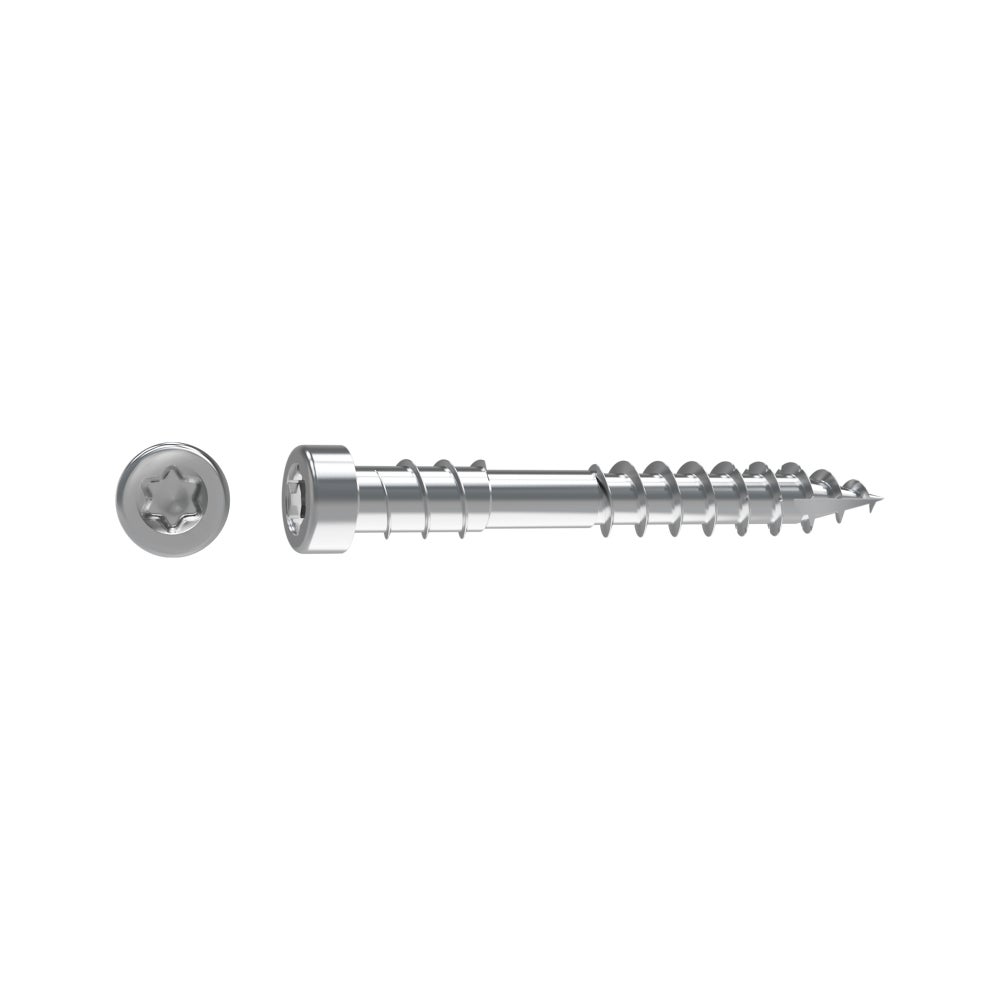 Surub lemn, cap inecat, inox A2, 5 x 60 mm (set 200 buc)