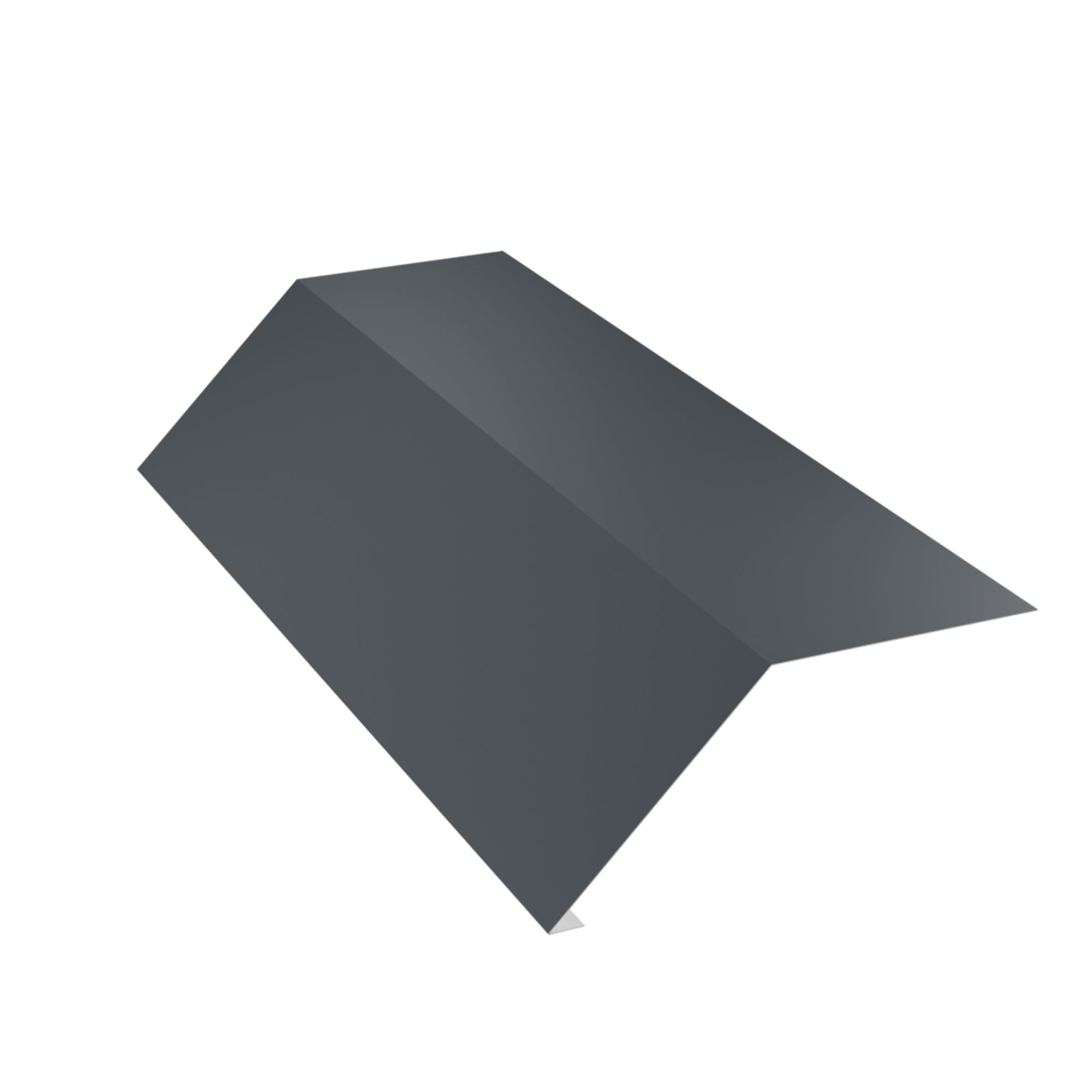 Sort jgheab, metal, 2000 x 110 x 0.4 mm, gri, lucios