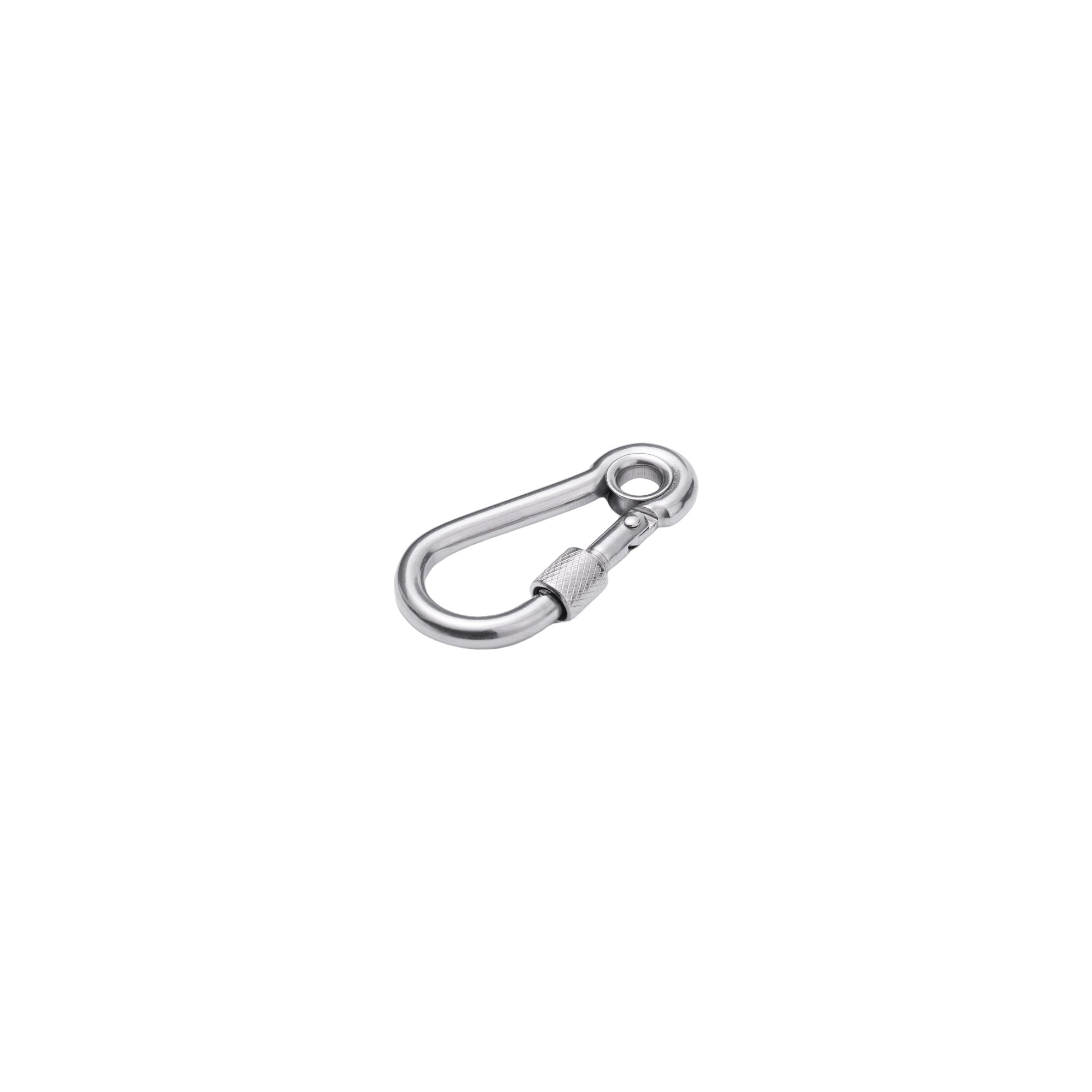 Carabiniera cu surub Standers, inox A2, 6 x 60 mm, rezistenta max 100 kg