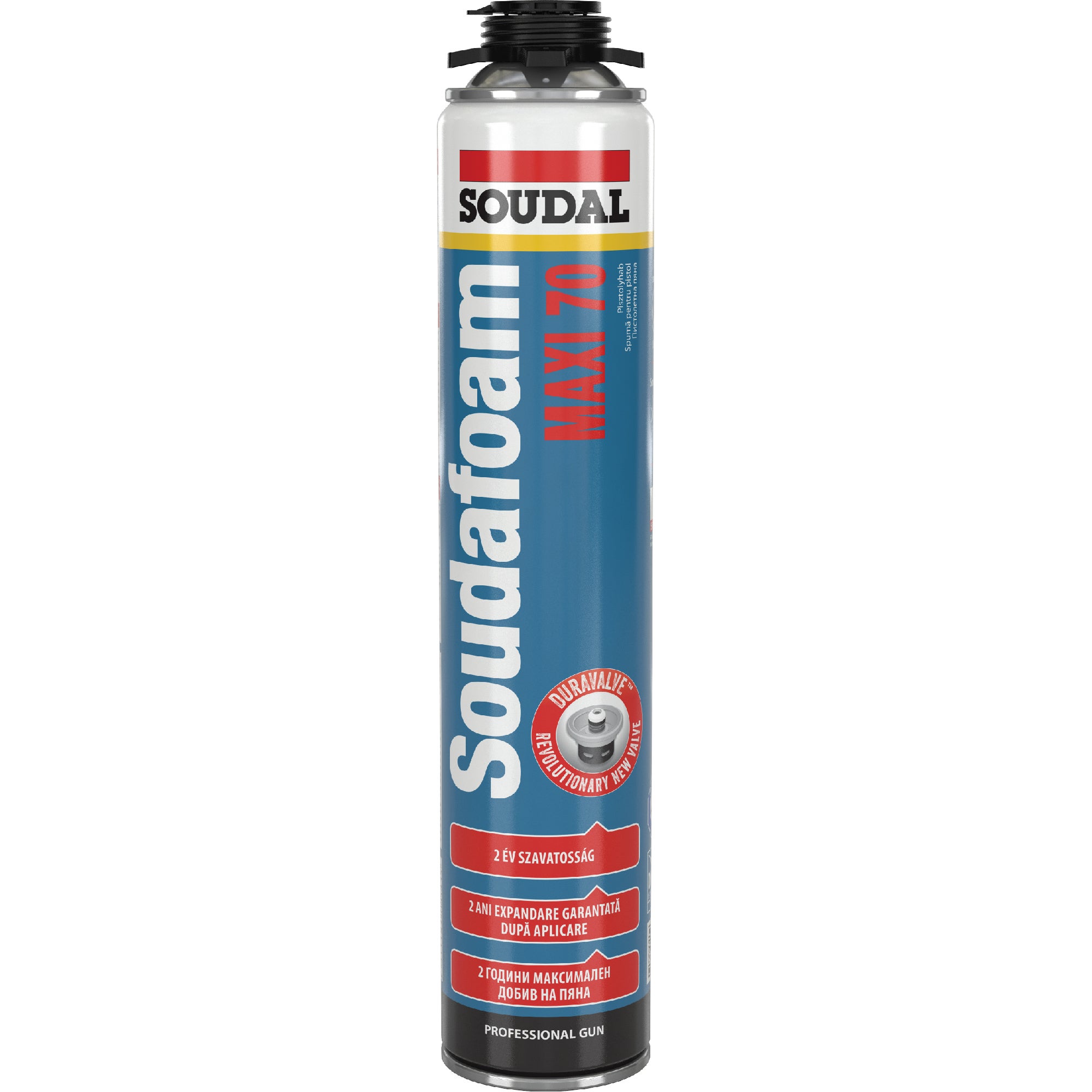 Spuma poliuretanica pentru umplere Soudal, aplicare cu pistol ...