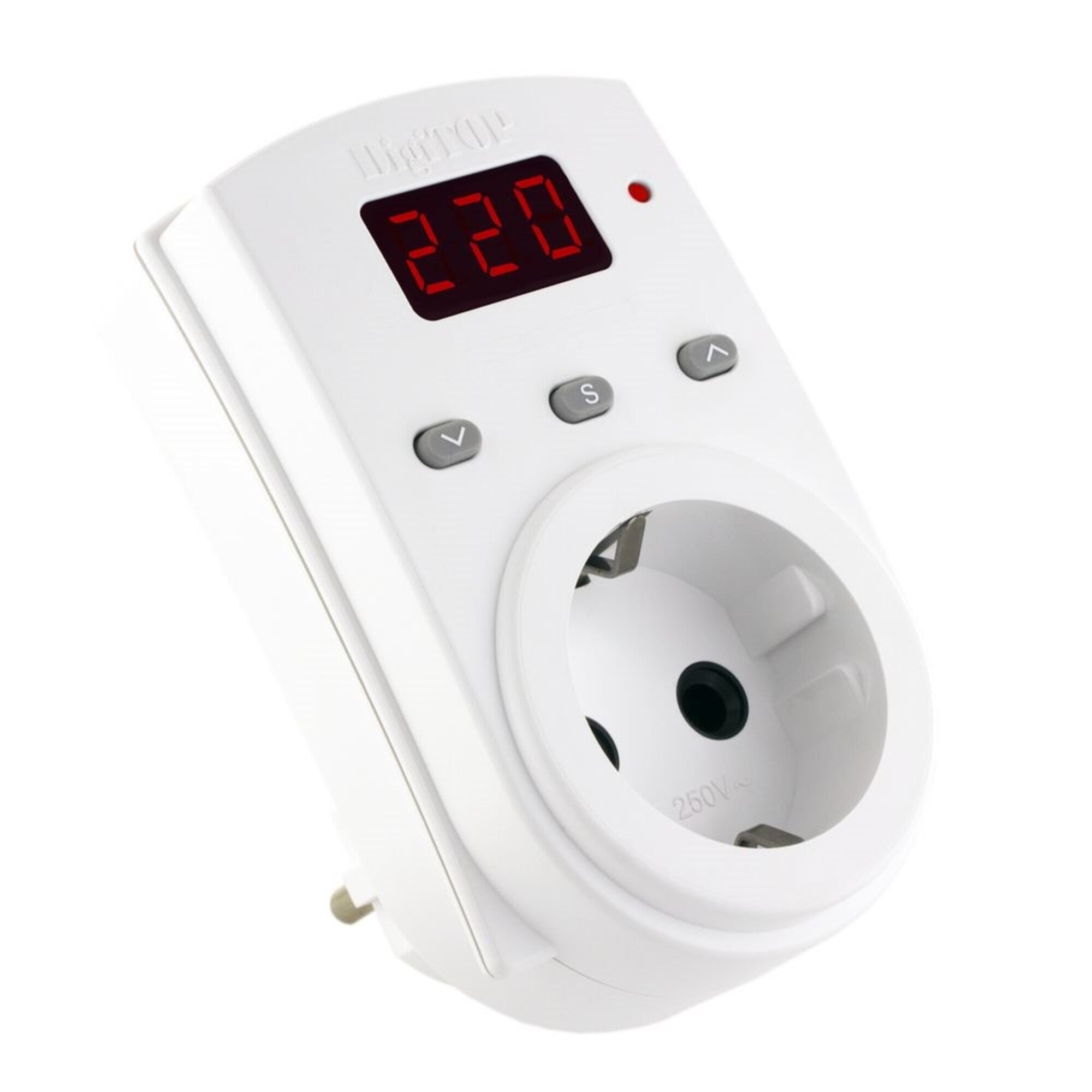 Releu protectie priza DigiTop, monofazat, 16A