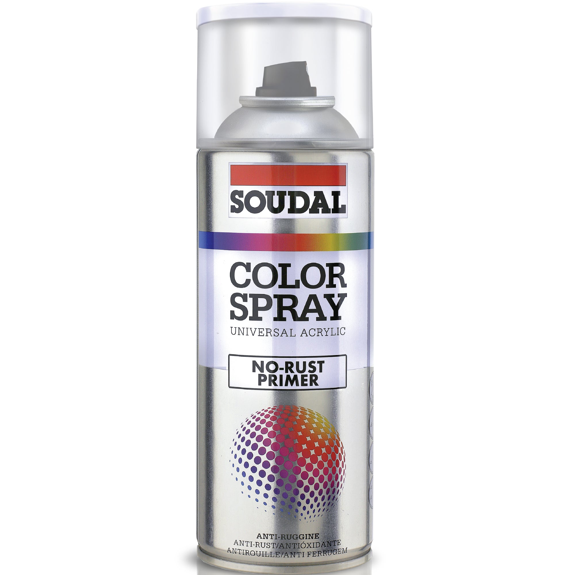 Grund spray Soudal, pe baza de apa, gri, 400 ml