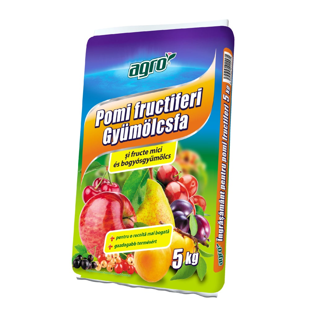 Ingrasamant pomi fructiferi Agro, pentru primavara, granulat, 5 kg