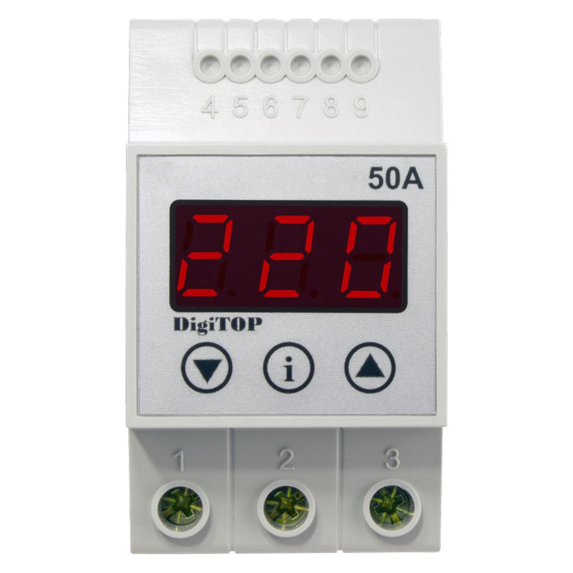Releu protectie tensiune DigiTop, monofazat, 50A