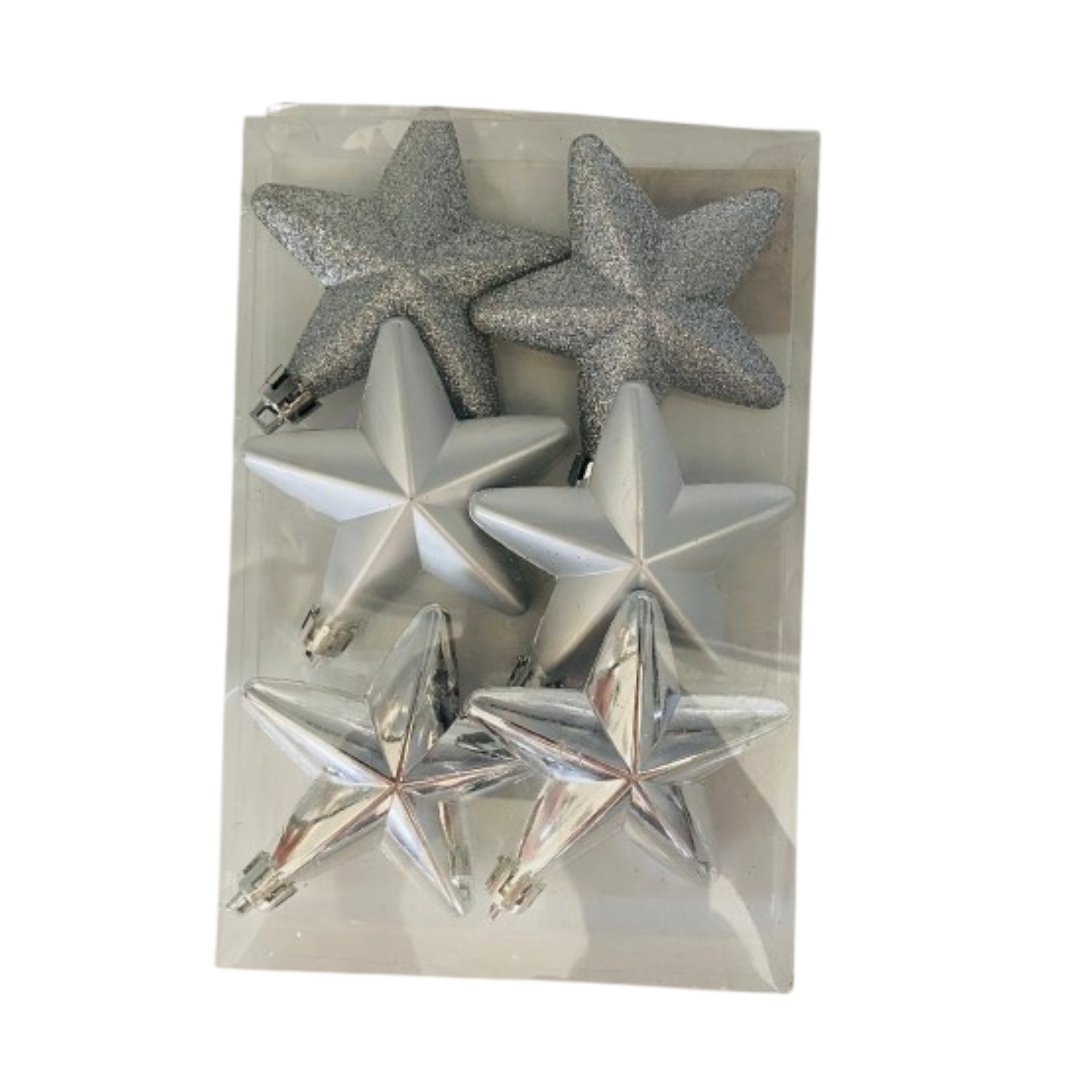 Decoratiune Craciun, pentru brad, forma stea, polipropilena, Ø 4 cm ...