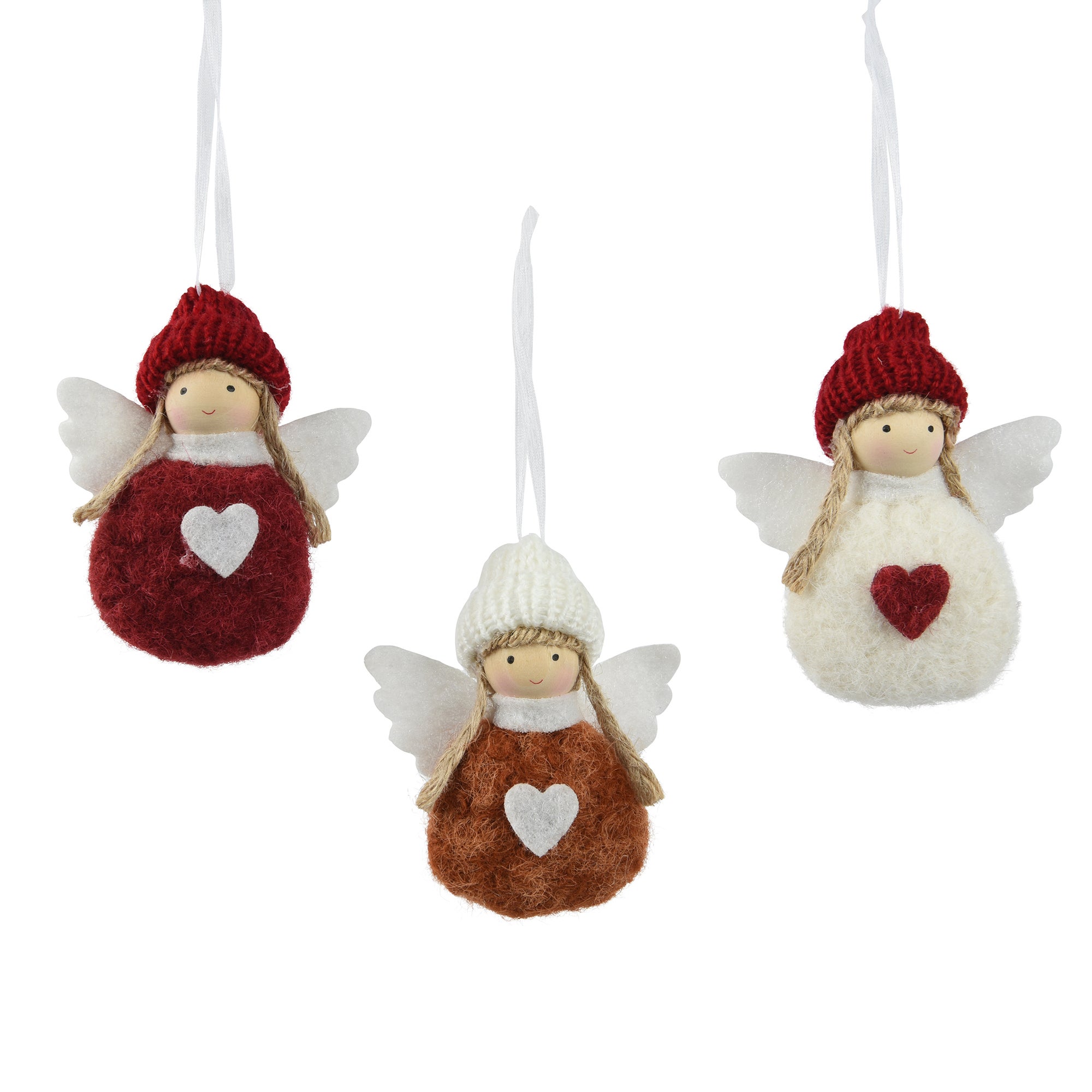 Decoratiune Craciun, pentru brad, forma ingeras, poliester, inaltime 3. ...
