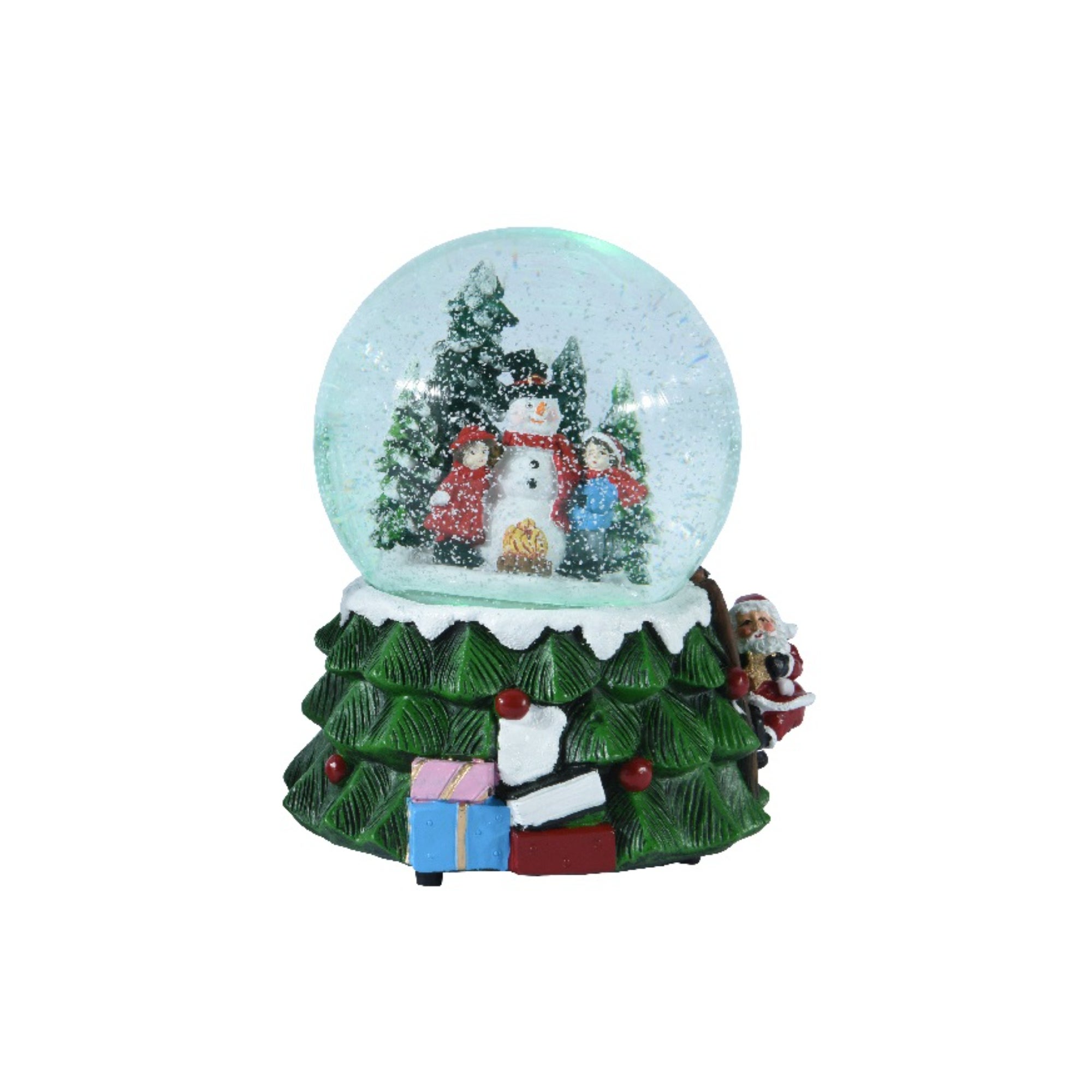 Glob de zapada, model om de zapada, Ø 10 cm, inaltime 14.5 cm, verde