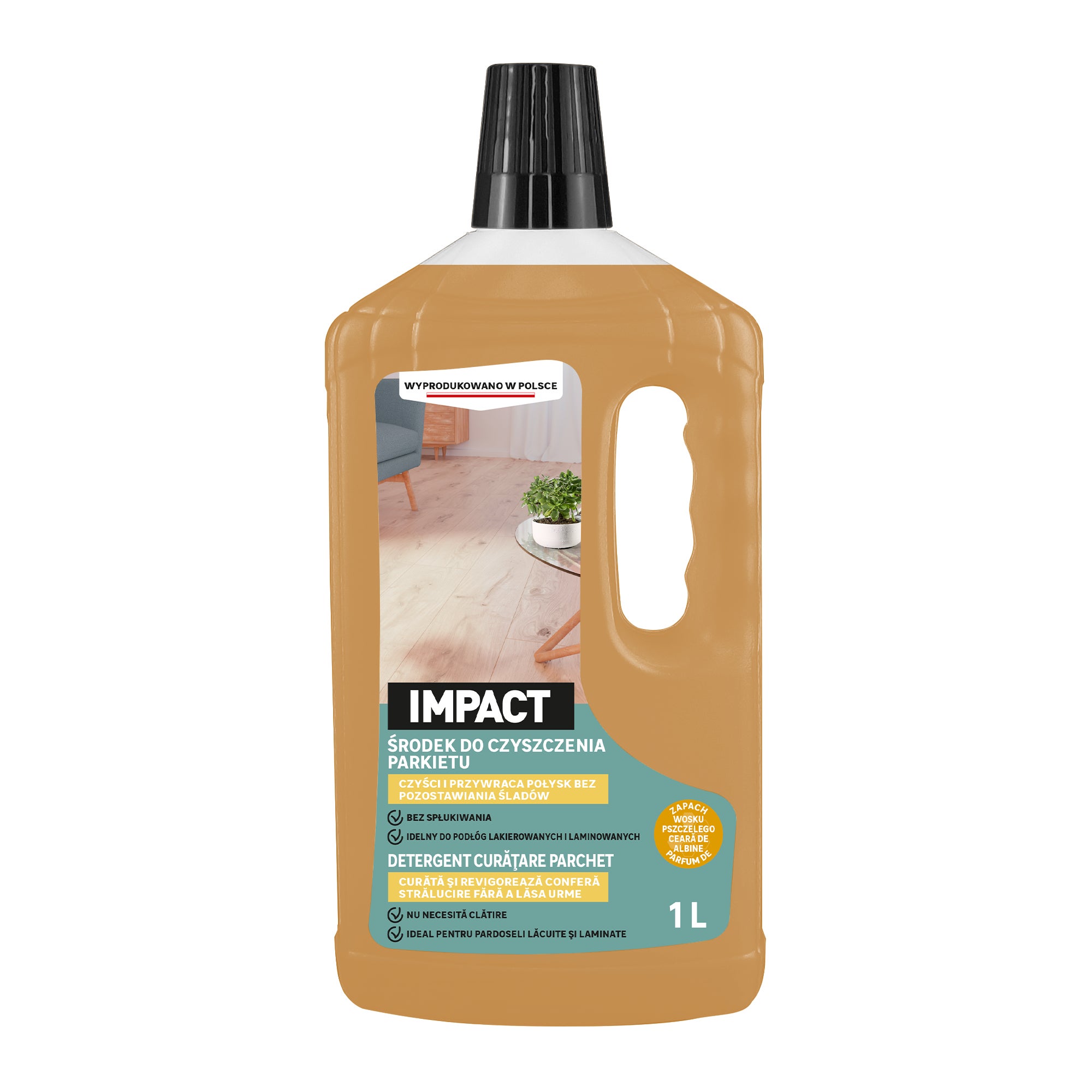 Detergent pentru curatare parchet si suprafete laminate, Impact, 1 L ...