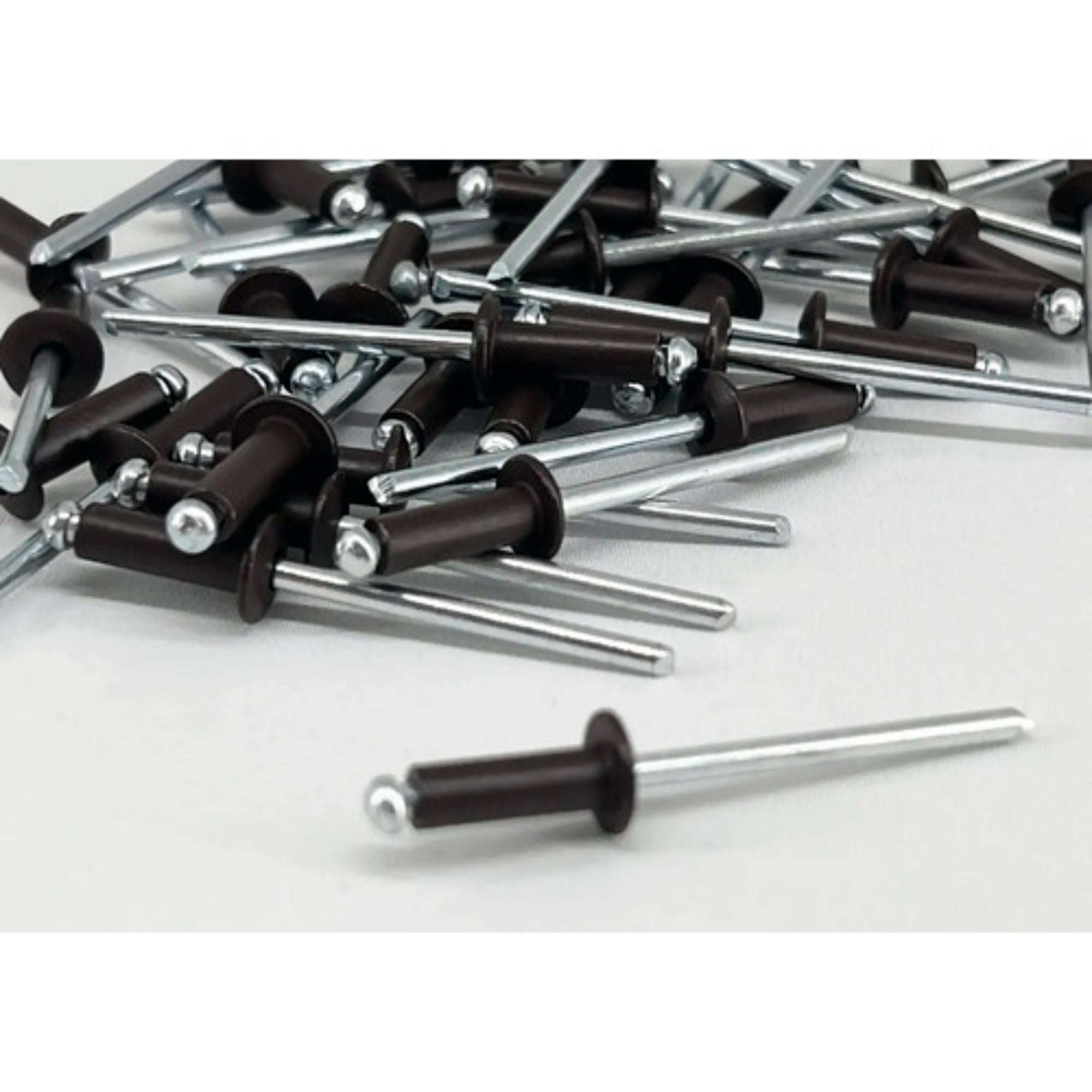 Set 100 bucati Pop-Nit Bravo, 4 x 12 mm, maro