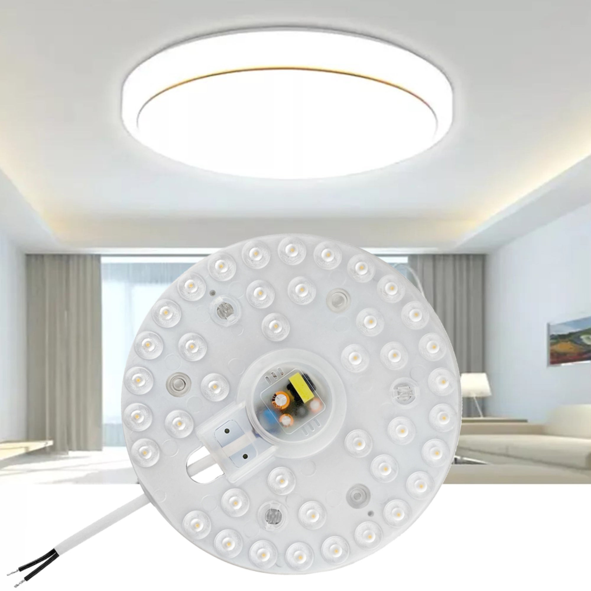Modul LED fix, 20 W, alb neutru, 4000K, FI160