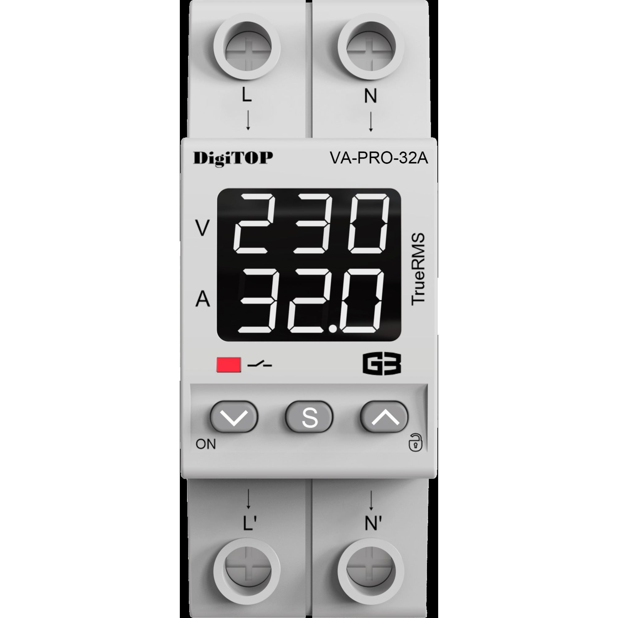 Releu protectie tensiune DigiTop, monofazat, 32A