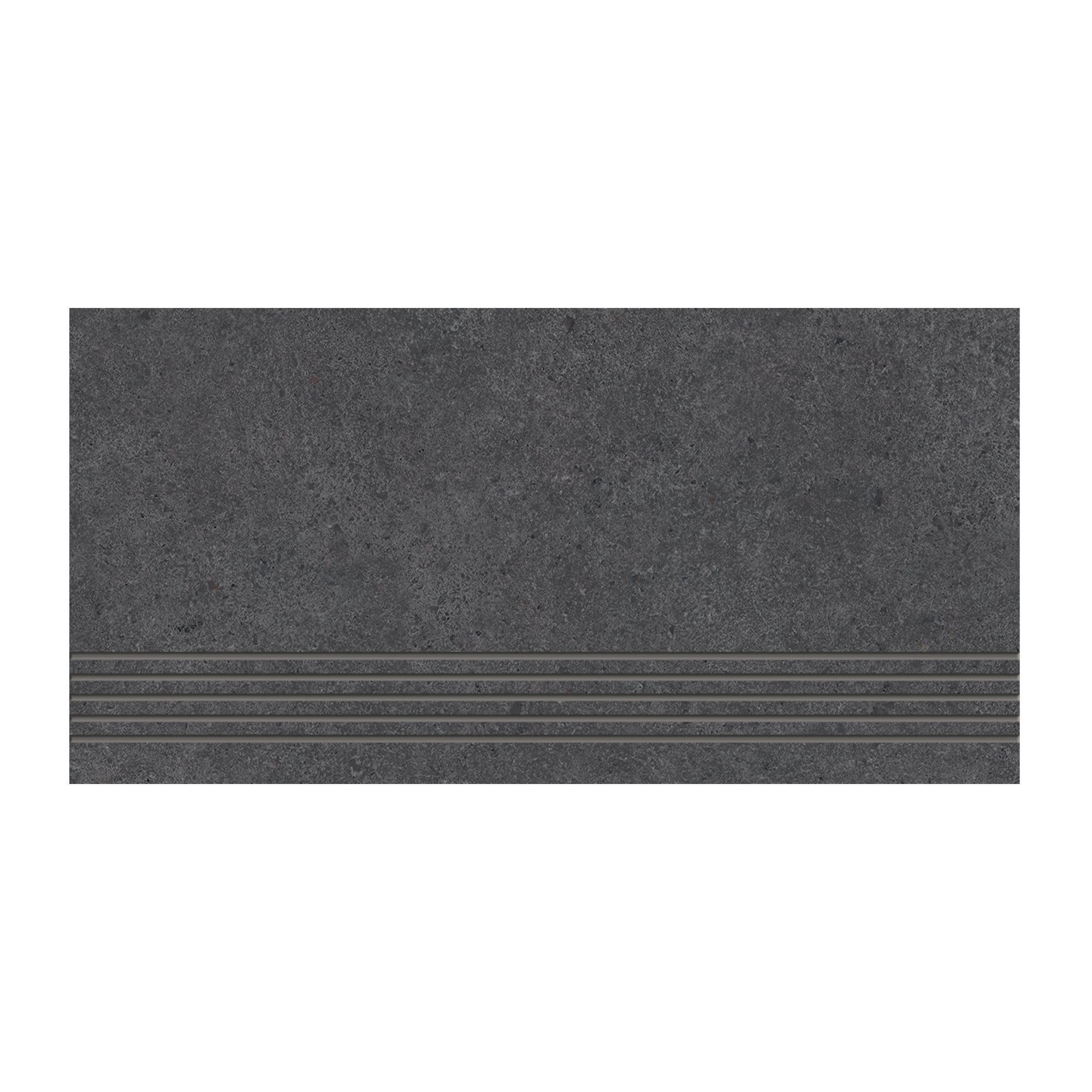 Treapta gresie 30 x 60 cm, Therme, aspect piatra naturala, antracit ...