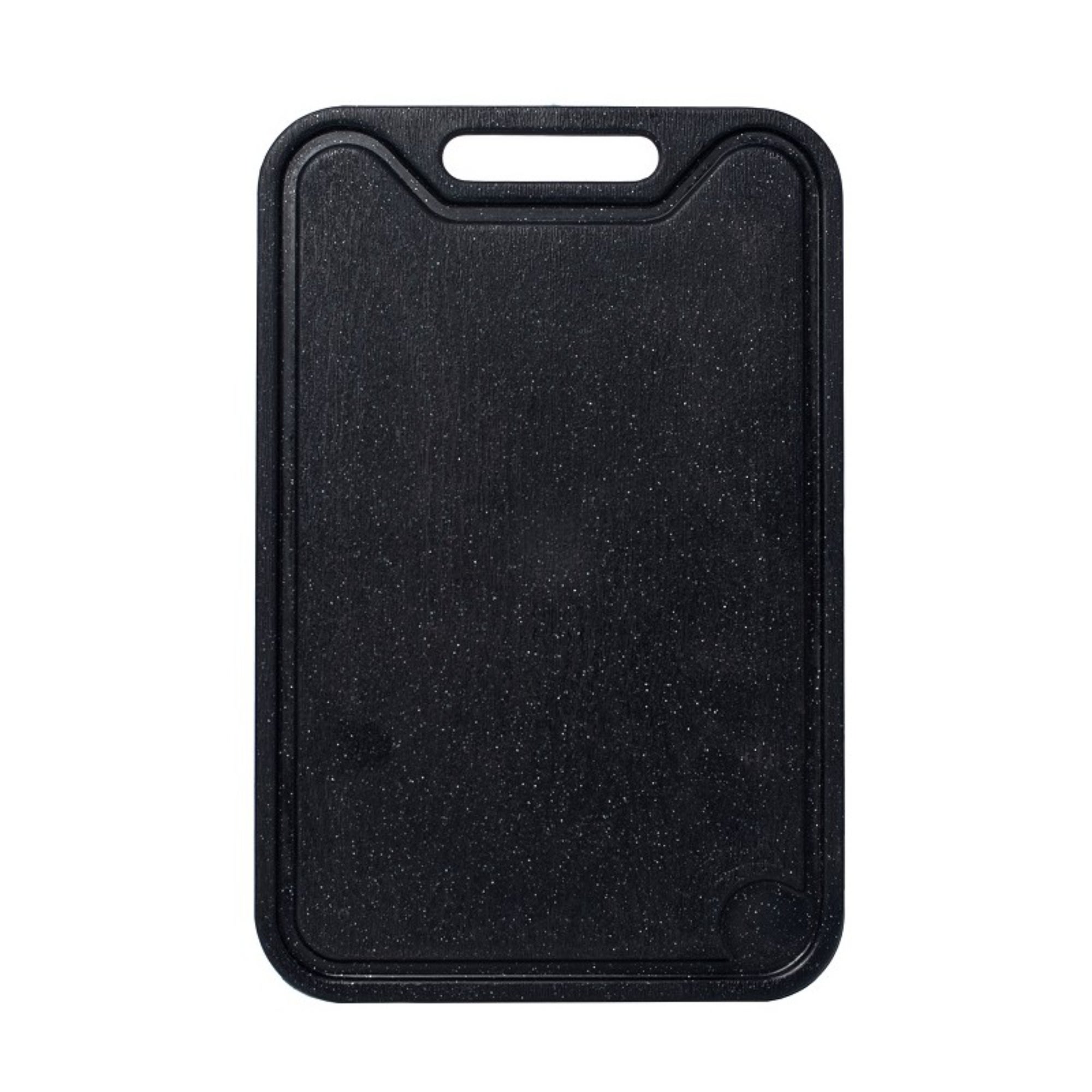 Tocator din plastic, 25 x 17 cm, cu sant, negru cosmos