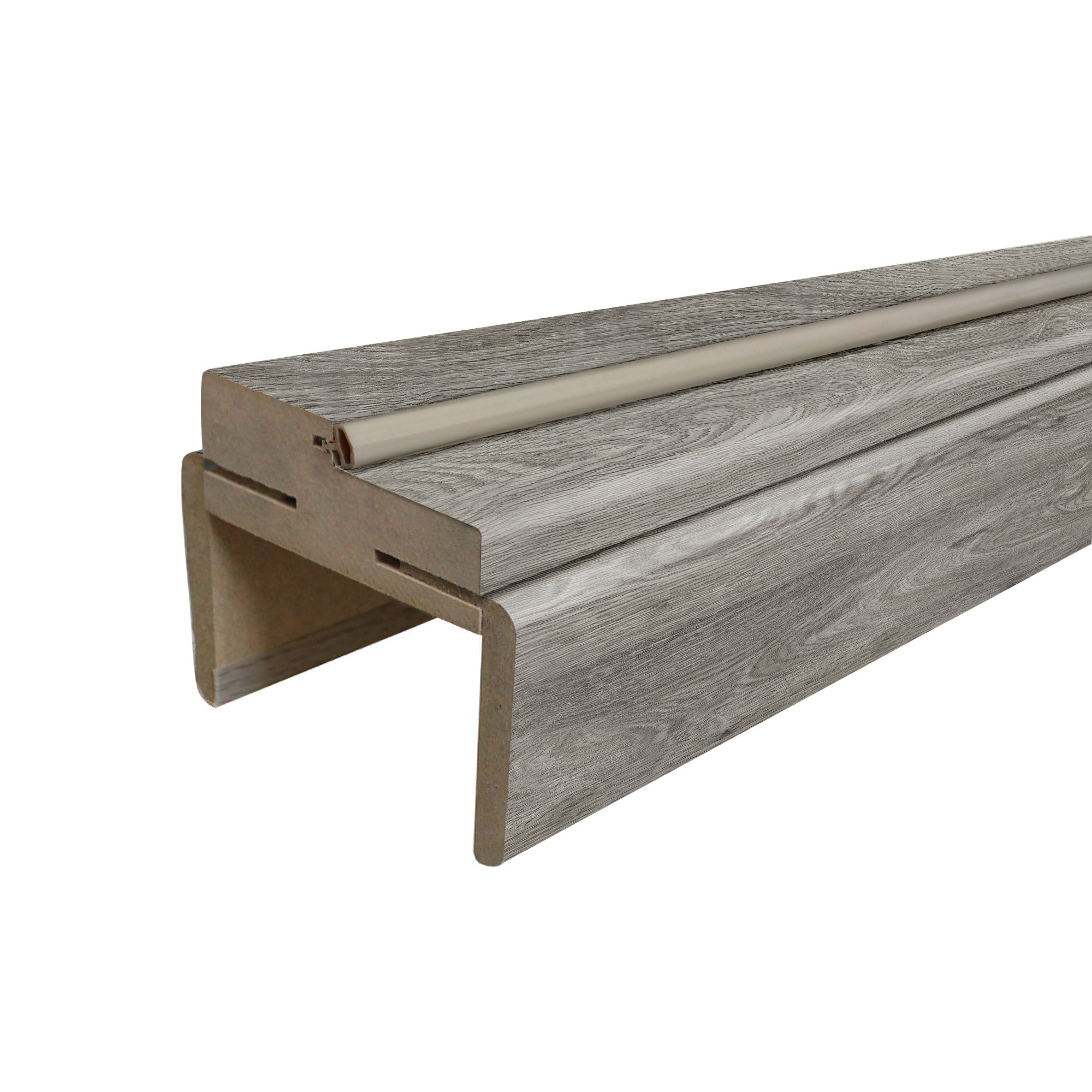 Toc reglabil usa Verty, latime 80 cm, MDF, stejar gri