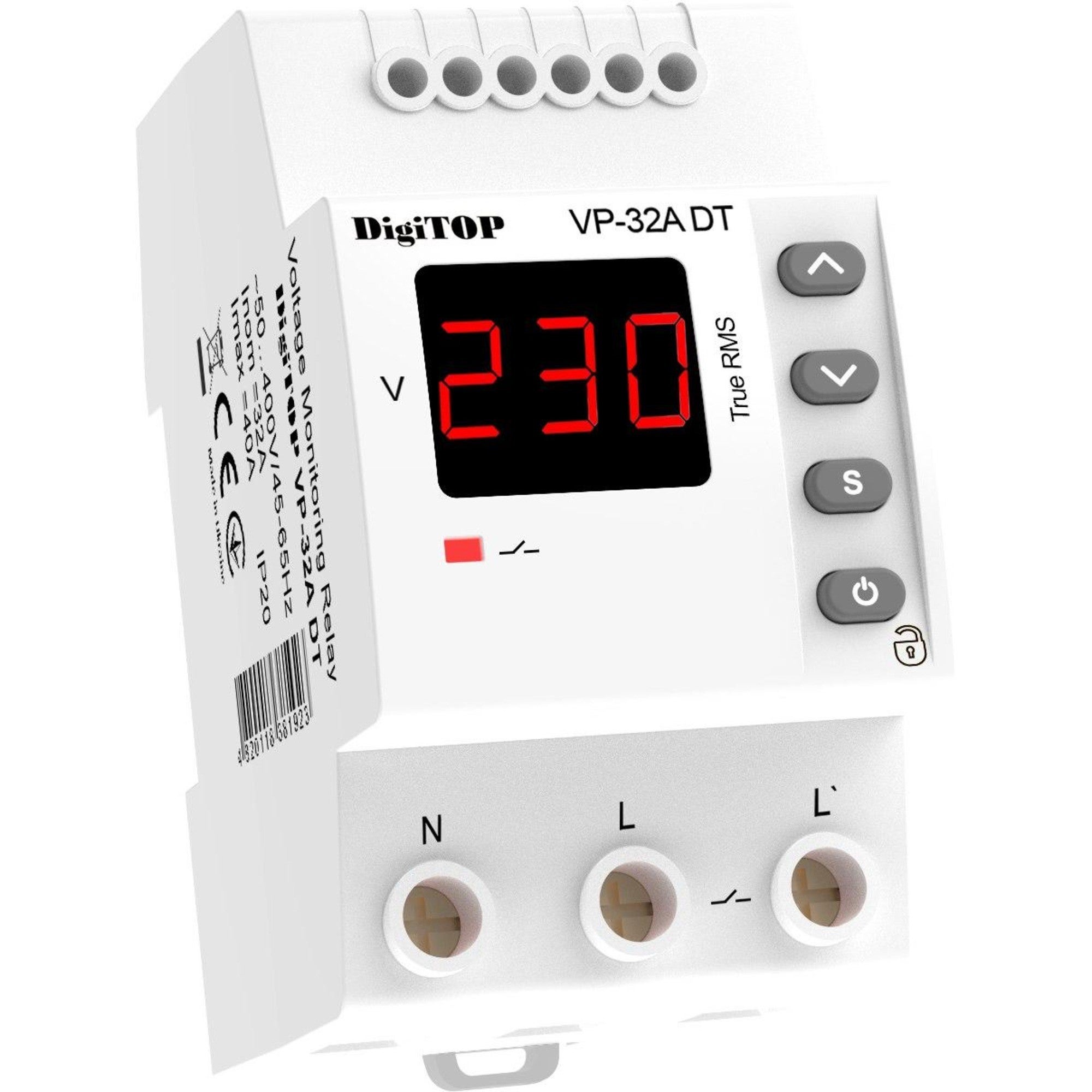 Releu protectie tensiune DigiTOP, monofazat, 32A