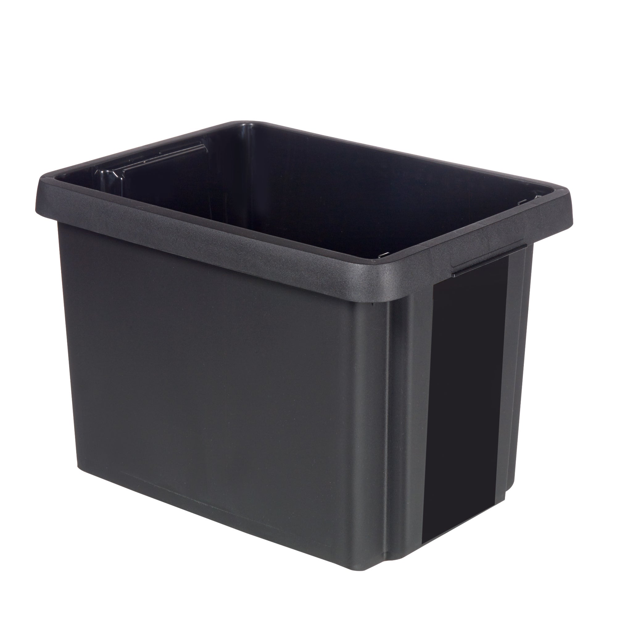 Lada depozitare, din plastic, 39 x 29 x 20 cm, 16 L, negru