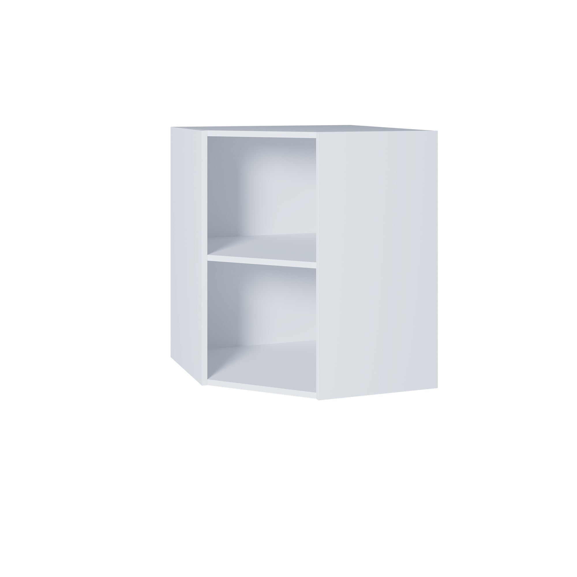 Corp de baza superior, de colt, BSC60/70, 60 x 70 x 30 cm, alb, PAL