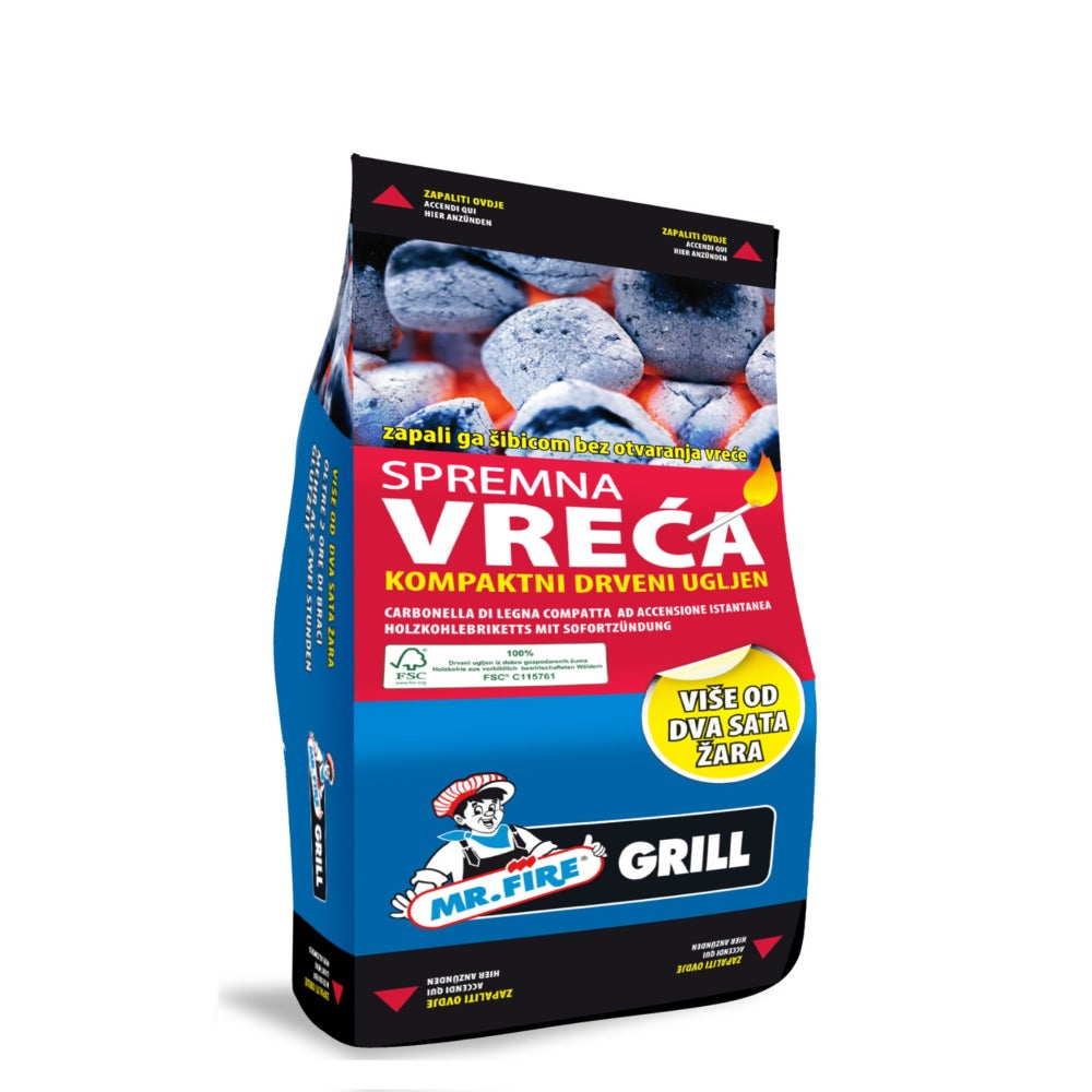Carbuni instant pentru aprindere gratare, 1.3 kg