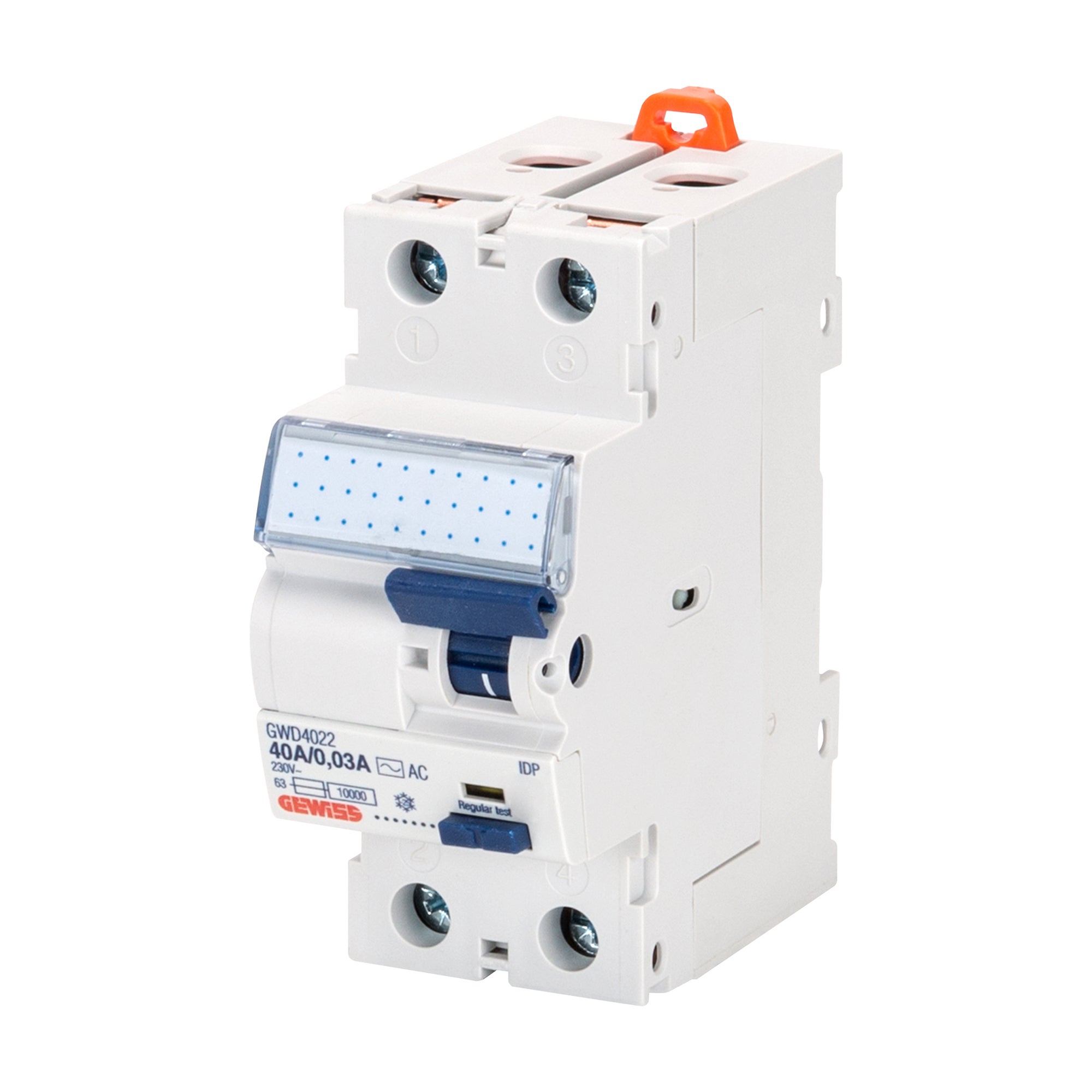 Disjunctor diferential Gewiss 2P, C, 40A, AC/0.01