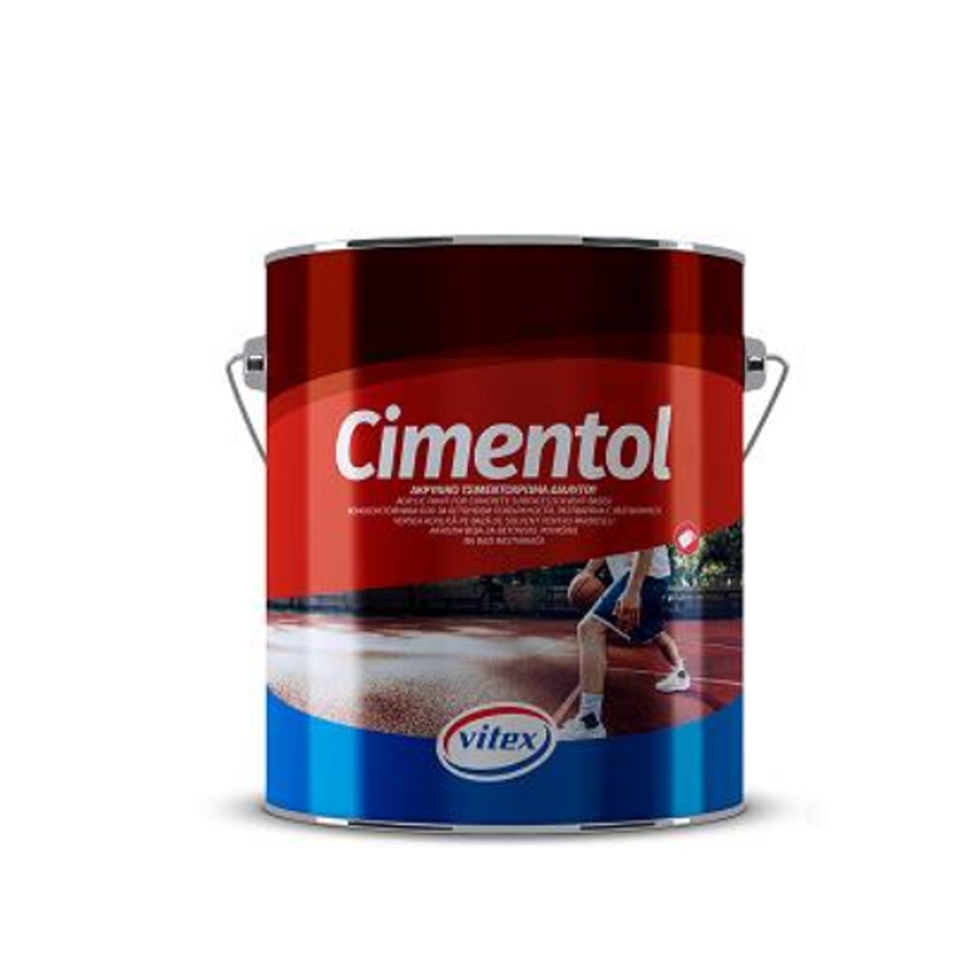 Vopsea pe baza de solvent Cimentol, caramiziu, aspect satinat, 2.5 L