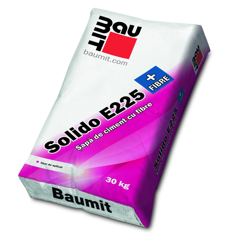Sapa de ciment Baumit Solido E225 +Fibre, 30 kg